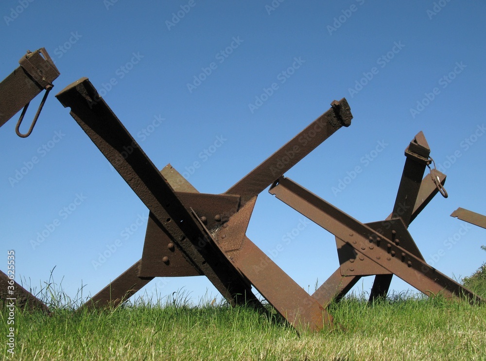 Panzersperre - Schutz Sperre Stock Photo | Adobe Stock