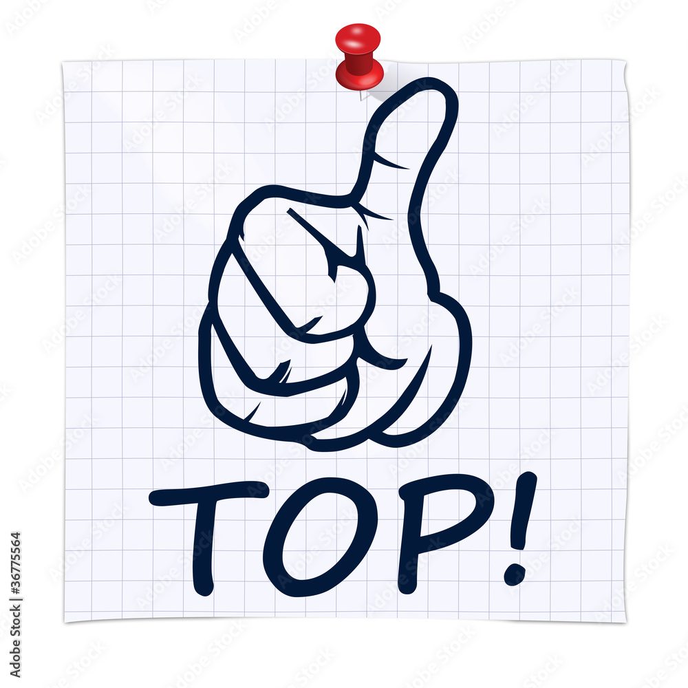top daumen oben hoch ok premium sehr gut empfehlenswert Stock ...