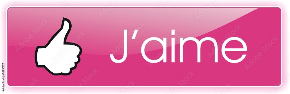 bouton j'aime Stock Vector | Adobe Stock