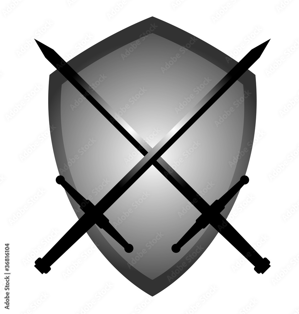 Escudo medieval Stock Vector | Adobe Stock