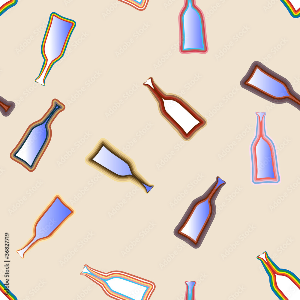 bottles texture seamless Stock Vector | Adobe Stock
