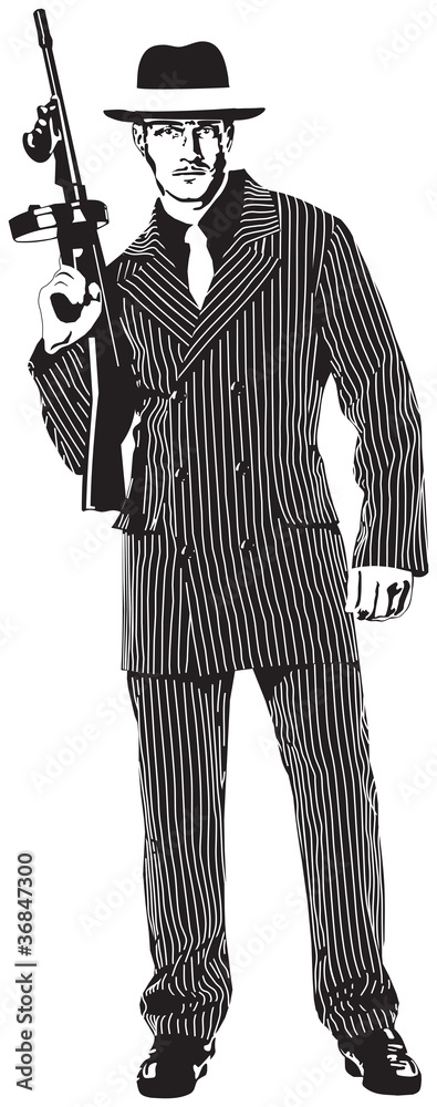 Vector gangster Stock Vector | Adobe Stock