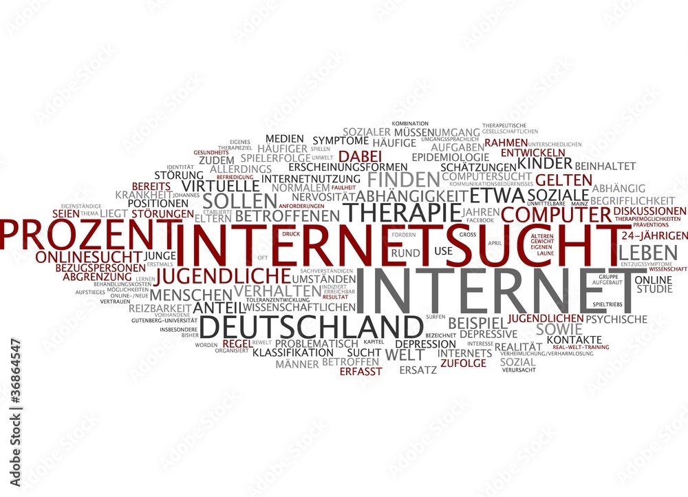 Internetsucht Stock-Illustration | Adobe Stock