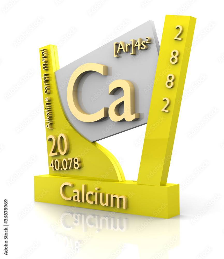 Calcium form Periodic Table of Elements - V2 ilustração do Stock ...