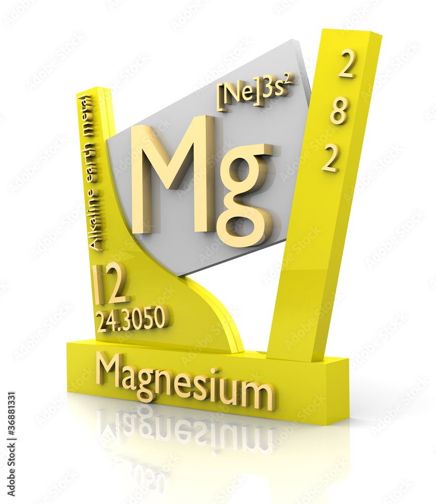 Magnesium form Periodic Table of Elements - V2 Stock Illustration ...
