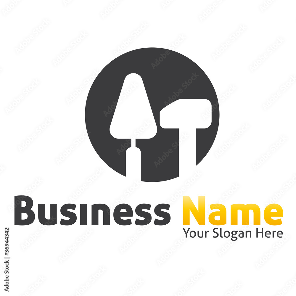 logo travaux Stock Vector | Adobe Stock