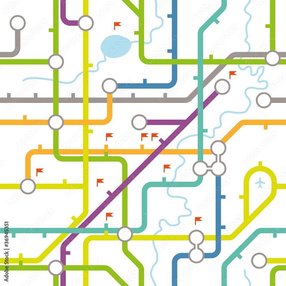 Subway map texture Stock Vector | Adobe Stock