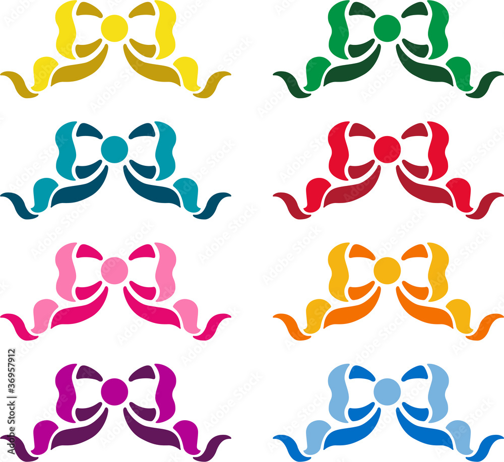 lazos de colores vector de Stock | Adobe Stock