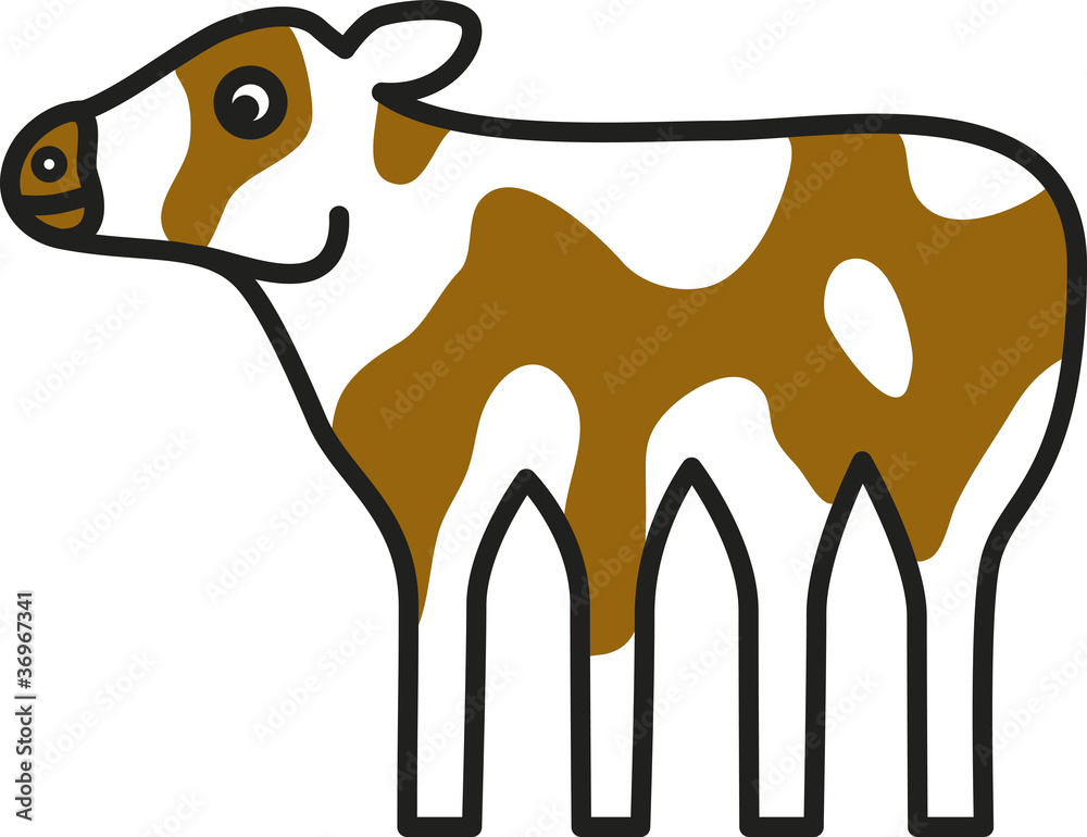 Kalb Stock-Vektorgrafik | Adobe Stock