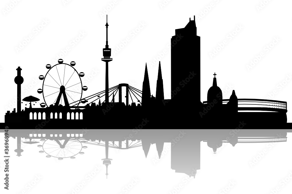 Wien Skyline Altstadt vector de Stock | Adobe Stock