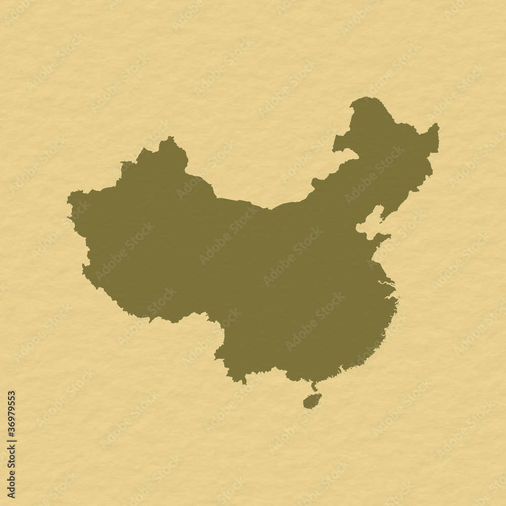 Map of China Stock Illustration | Adobe Stock