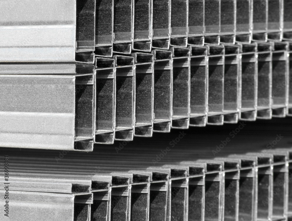 Metallbau - Metallprofile Stock-Foto | Adobe Stock