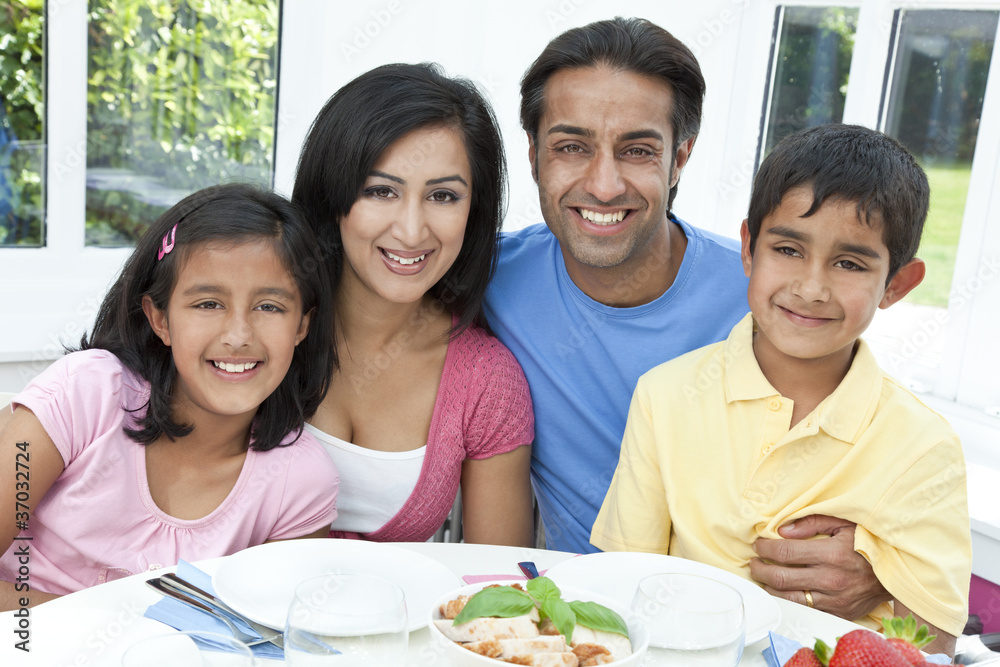 Indian Parents With Children