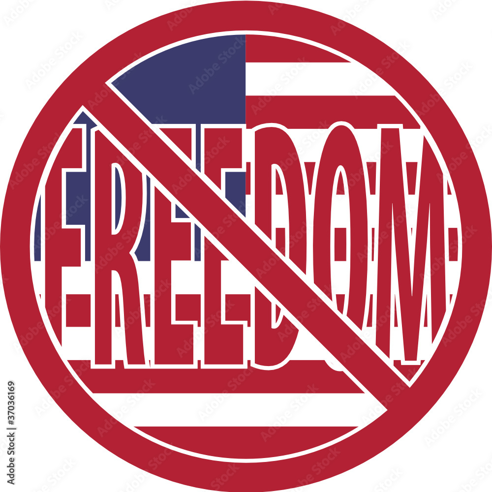 No Freedom Stock Vector | Adobe Stock