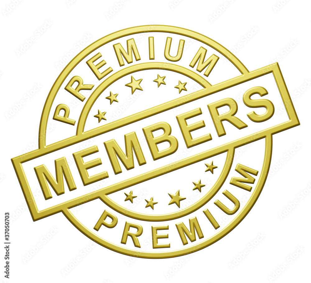 "Premium Members" Icon Stock Illustration | Adobe Stock