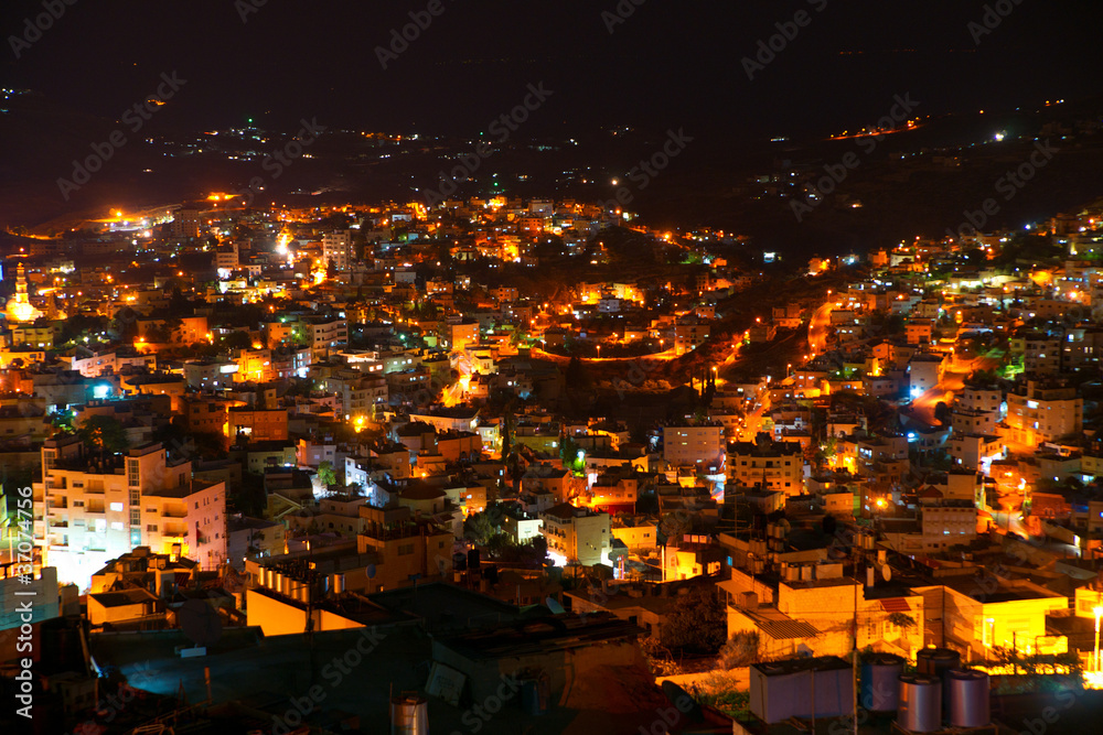 Palestine City At Night