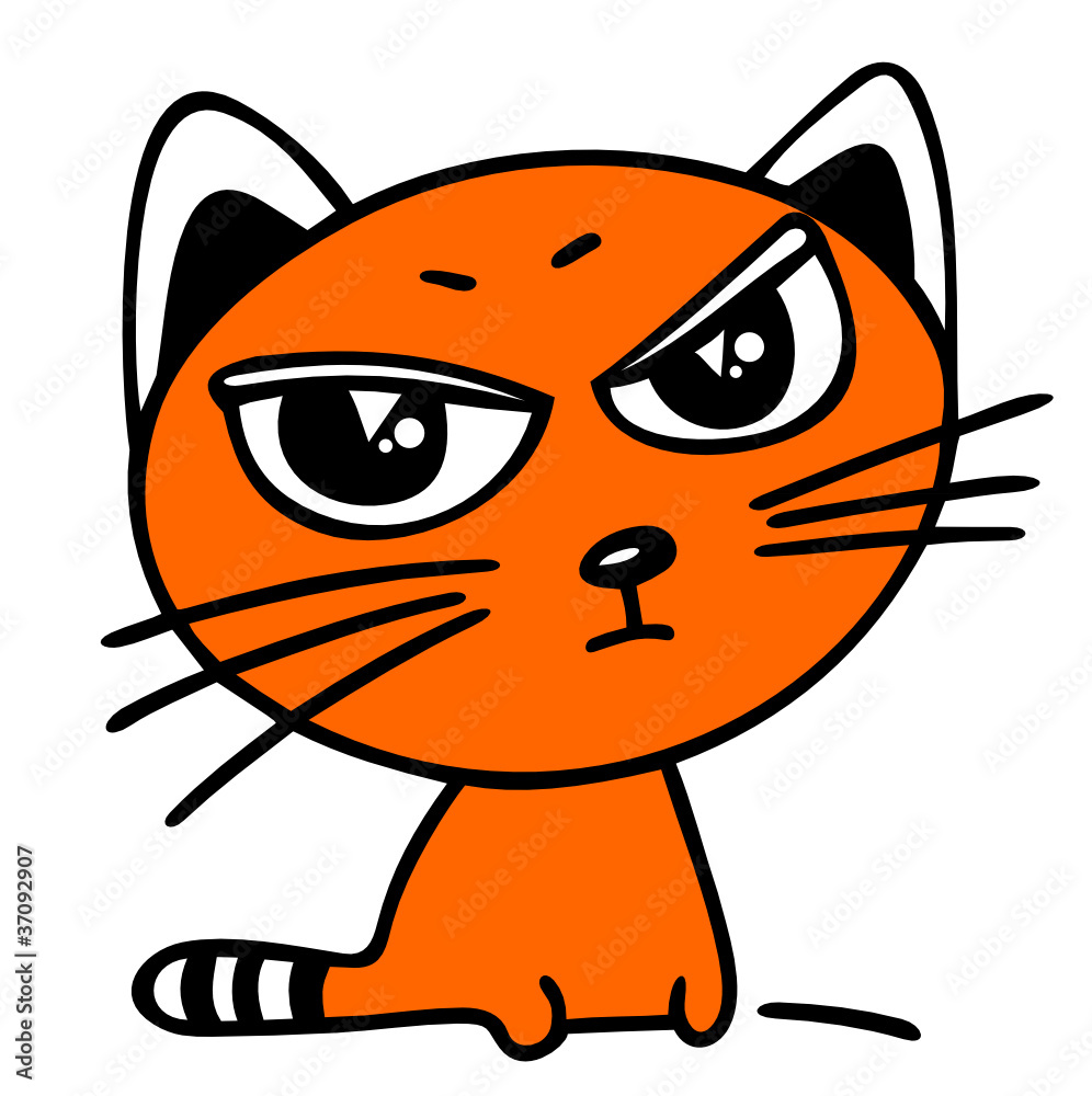 cartoon cat Stock Vector | Adobe Stock