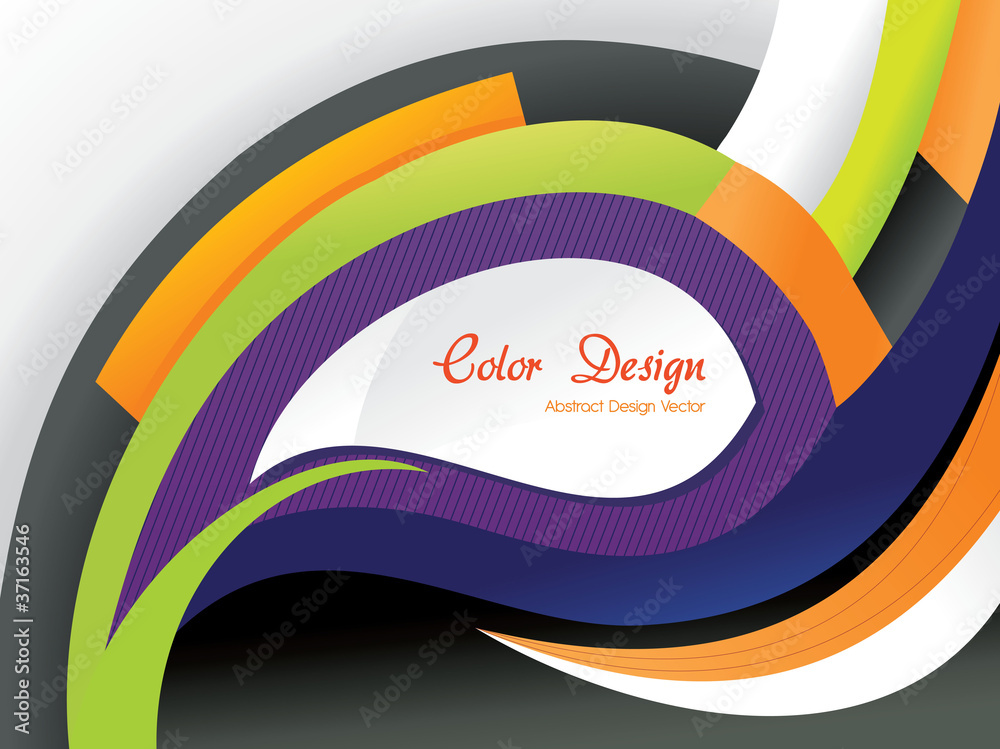 ilustracion en vector de curvas Stock Vector | Adobe Stock