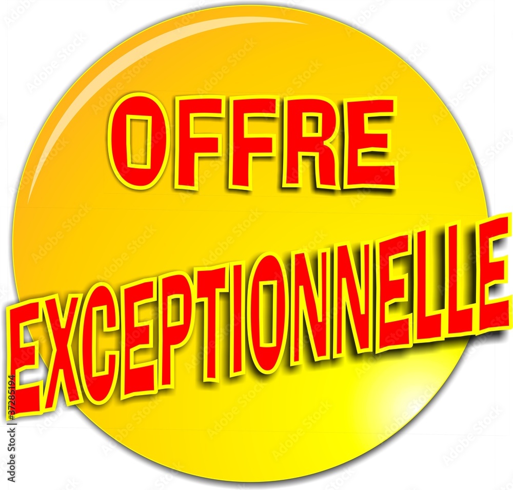 Vecteur Stock bouton offre exceptionnelle | Adobe Stock