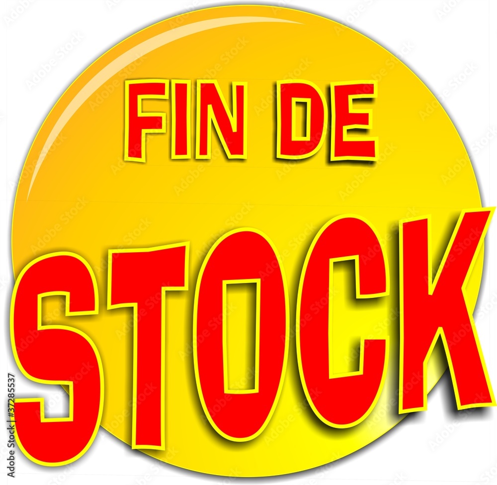 Vecteur Stock bouton fin de stock | Adobe Stock