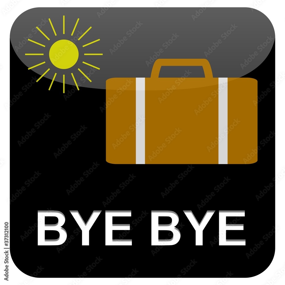 Buton - Bye Bye Stock Illustration | Adobe Stock