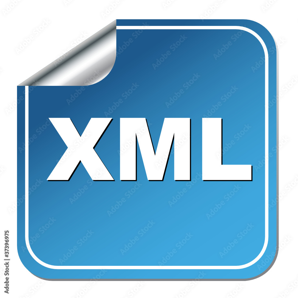 XML ICON Stock Vector | Adobe Stock