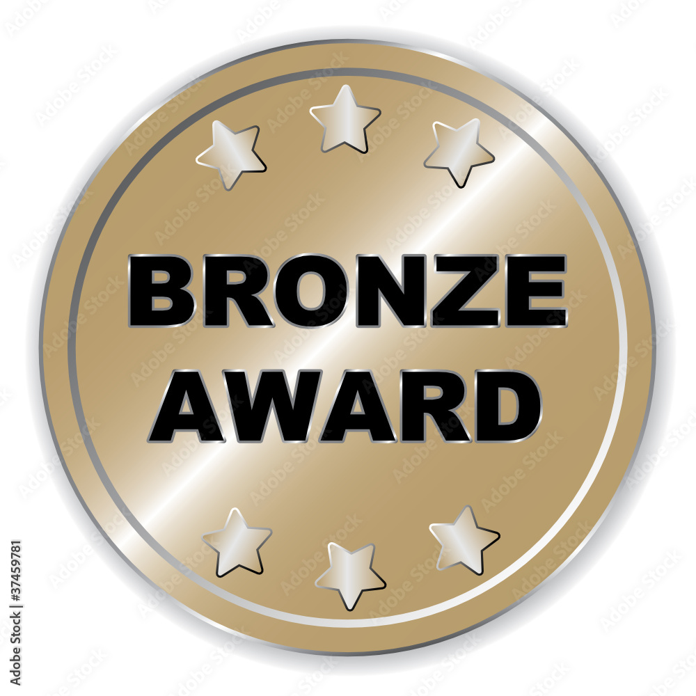 BRONZE AWARD ICON Stock Vector | Adobe Stock