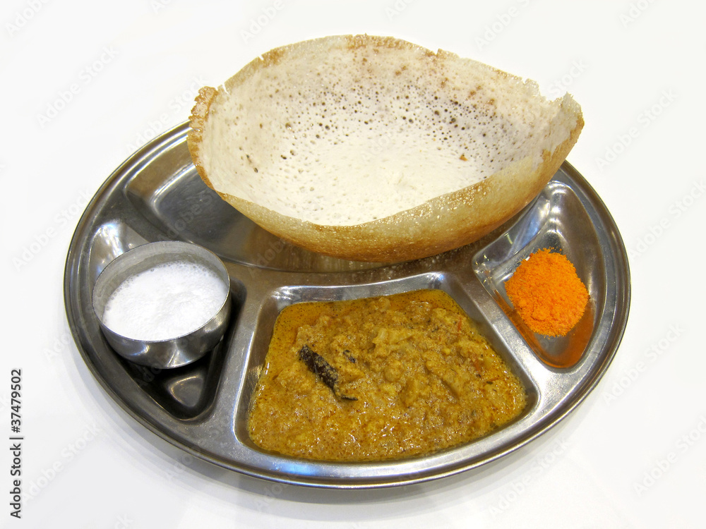 Indian food- Appam, Aappam hoppers Stock Photo | Adobe Stock