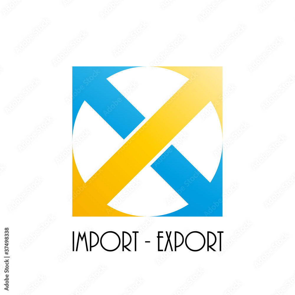 Logo import export # Vector Stock Vector | Adobe Stock
