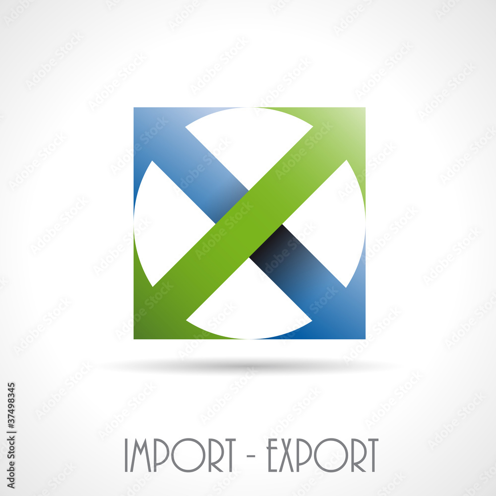 Logo import export # Vector Stock Vector | Adobe Stock
