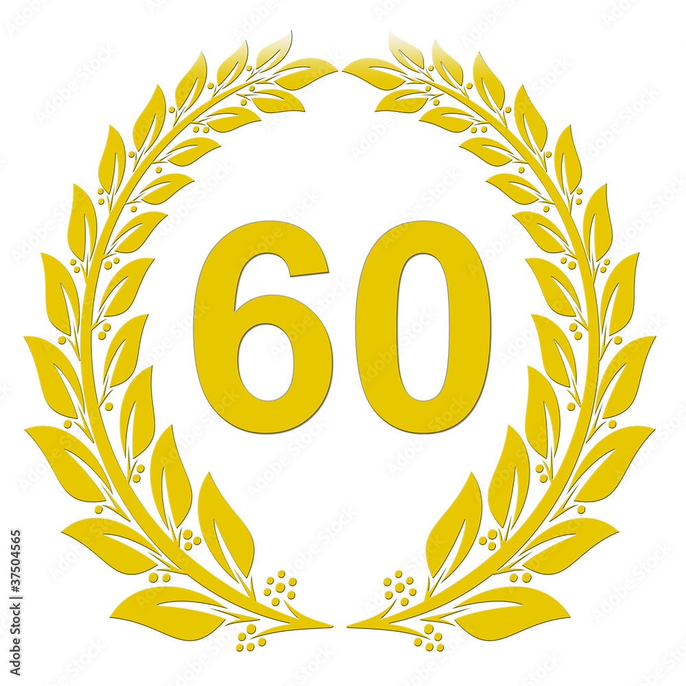 Lorbeerkranz Gold - 60 Stock Illustration | Adobe Stock