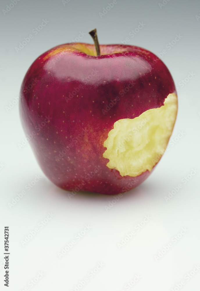 Manzana mordida Stock Photo | Adobe Stock