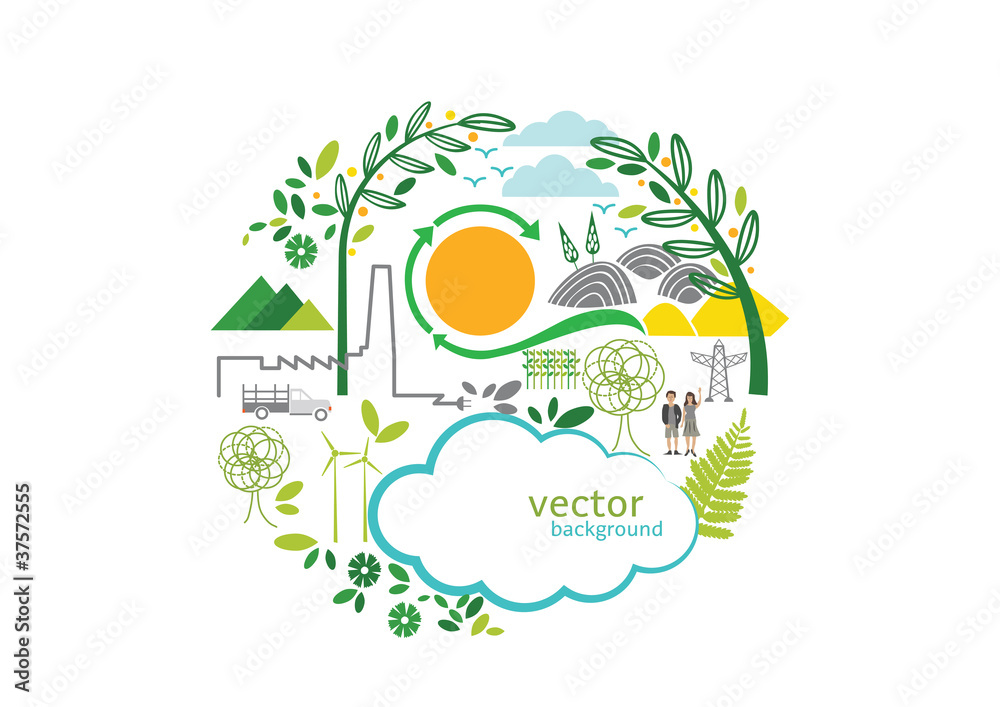 vector - green circle Stock Vector | Adobe Stock