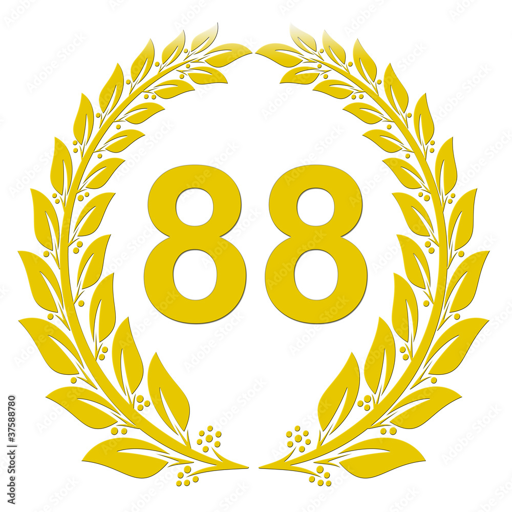 Lorbeerkranz Gold - 88 Stock Illustration | Adobe Stock