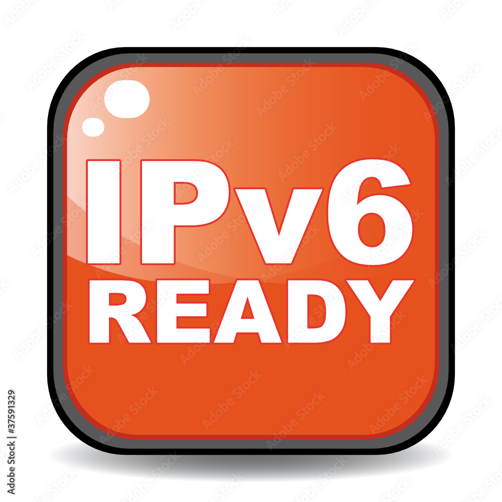 IPV6 READY ICON Stock Vector | Adobe Stock