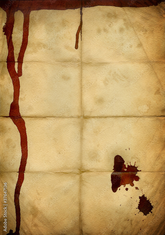 Old paper keeping the scary secret Stock Illustration | Adobe Stock