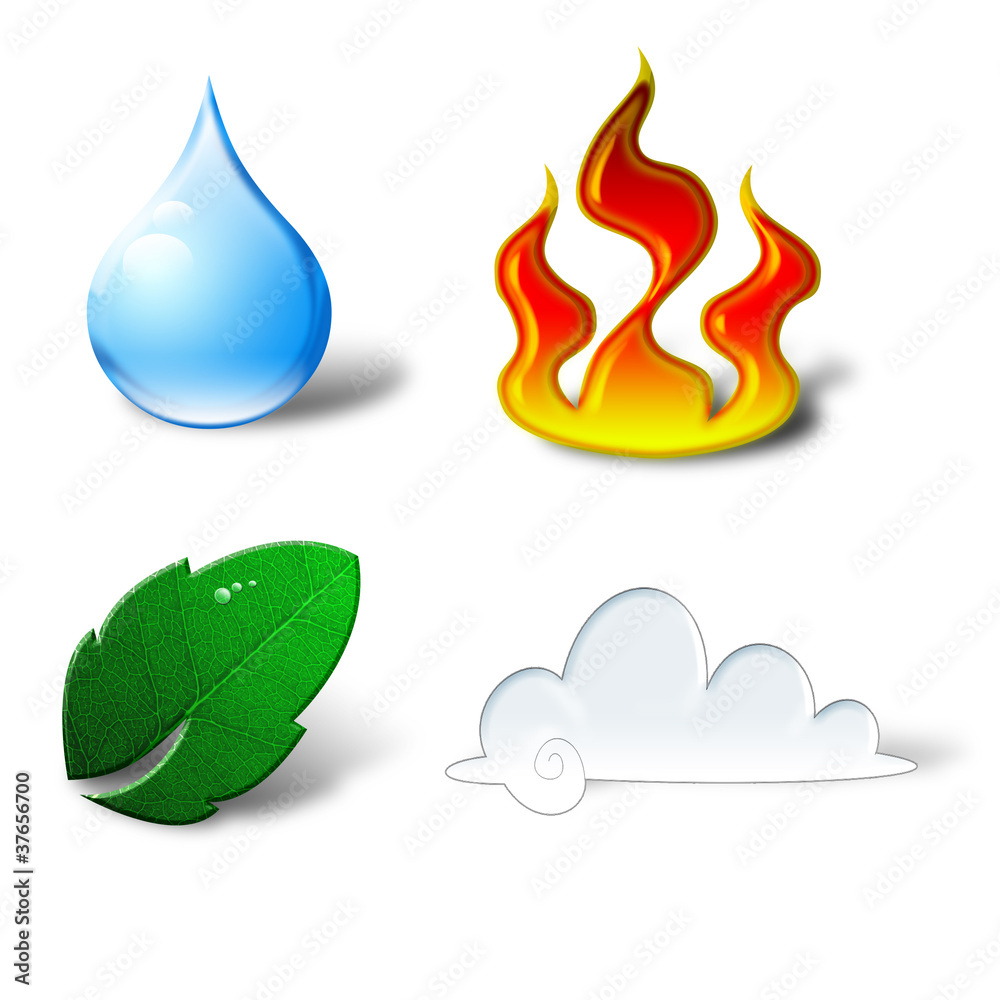 4 elements Stock Illustration | Adobe Stock