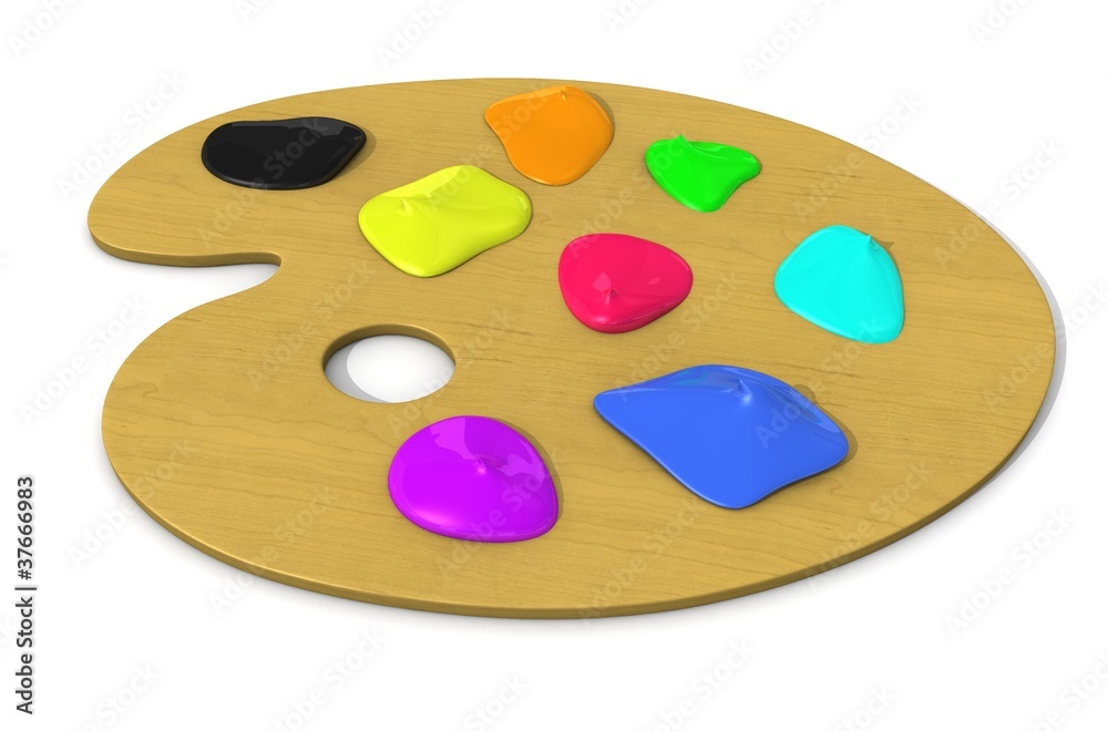 paleta de color Stock Illustration | Adobe Stock