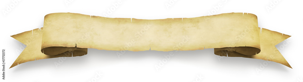 Poster Banderole en parchemin sur fond blanc 1 – Wall Art | UkPosters