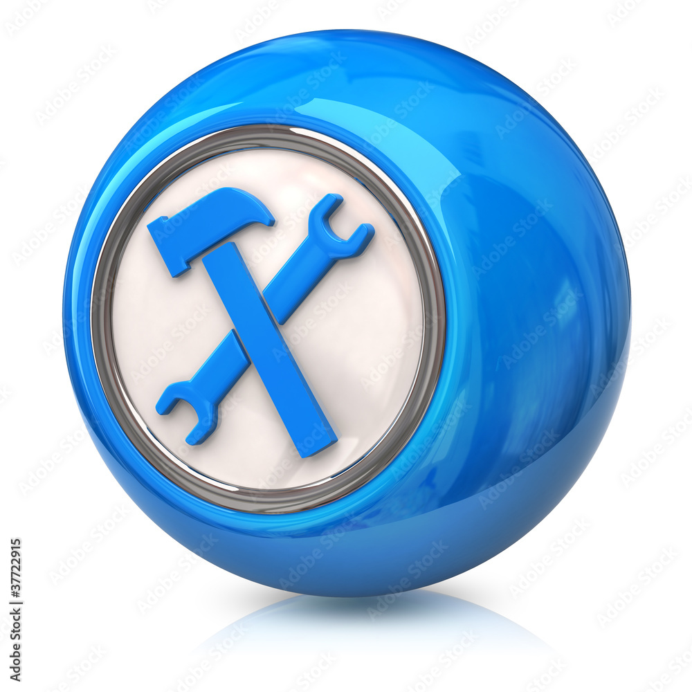 Blue tool icon Stock Illustration | Adobe Stock