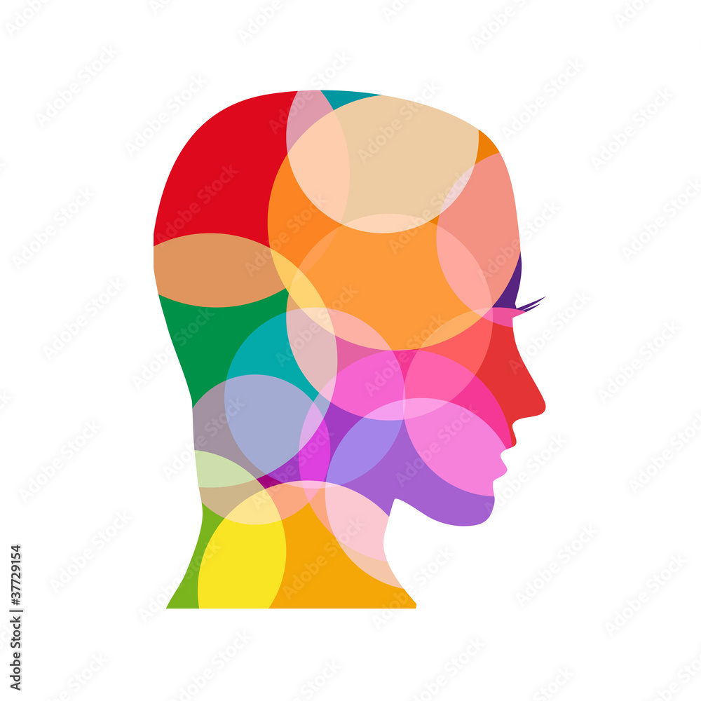 logo head colored # Vector Stock Vector | Adobe Stock