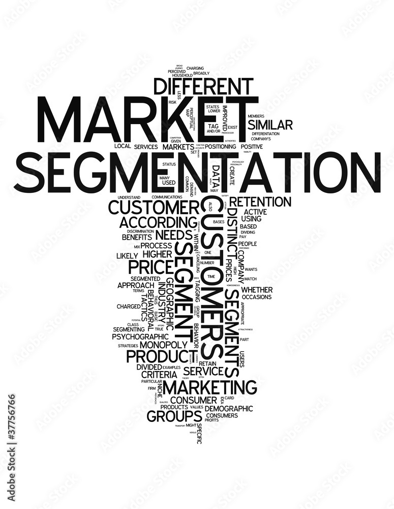 Word Cloud "Market Segmentation" Stock Illustration | Adobe Stock