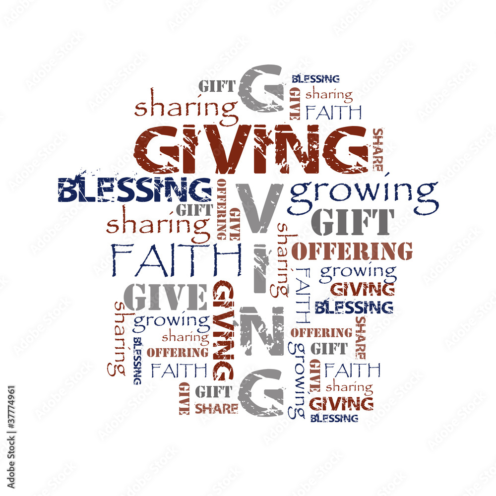 Giving Offering Blessing Background Stock Illustration | Adobe Stock