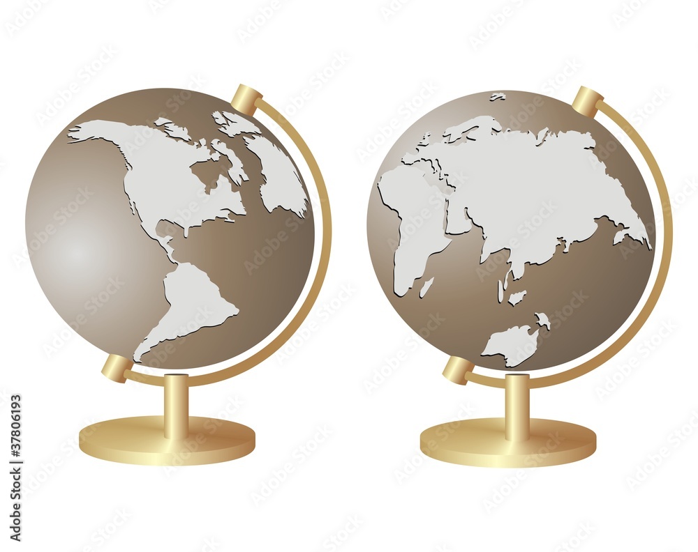 Bola del mundo vector de Stock | Adobe Stock