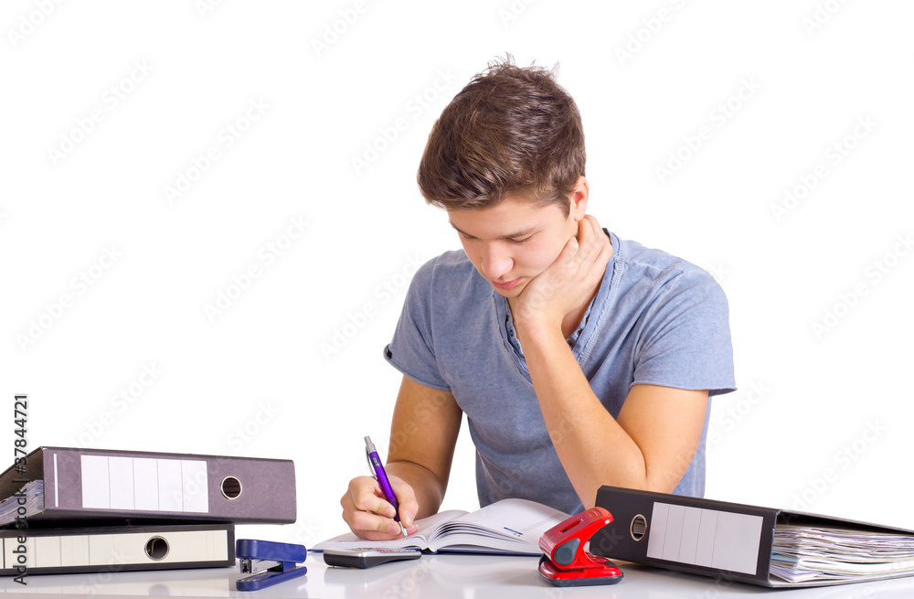 Schüler beim lernen Stock-Foto | Adobe Stock