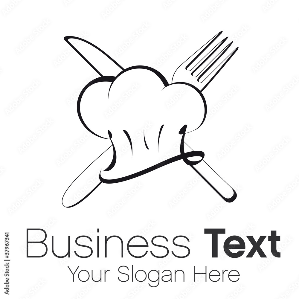 logo restaurant/ traiteur Stock Vector | Adobe Stock