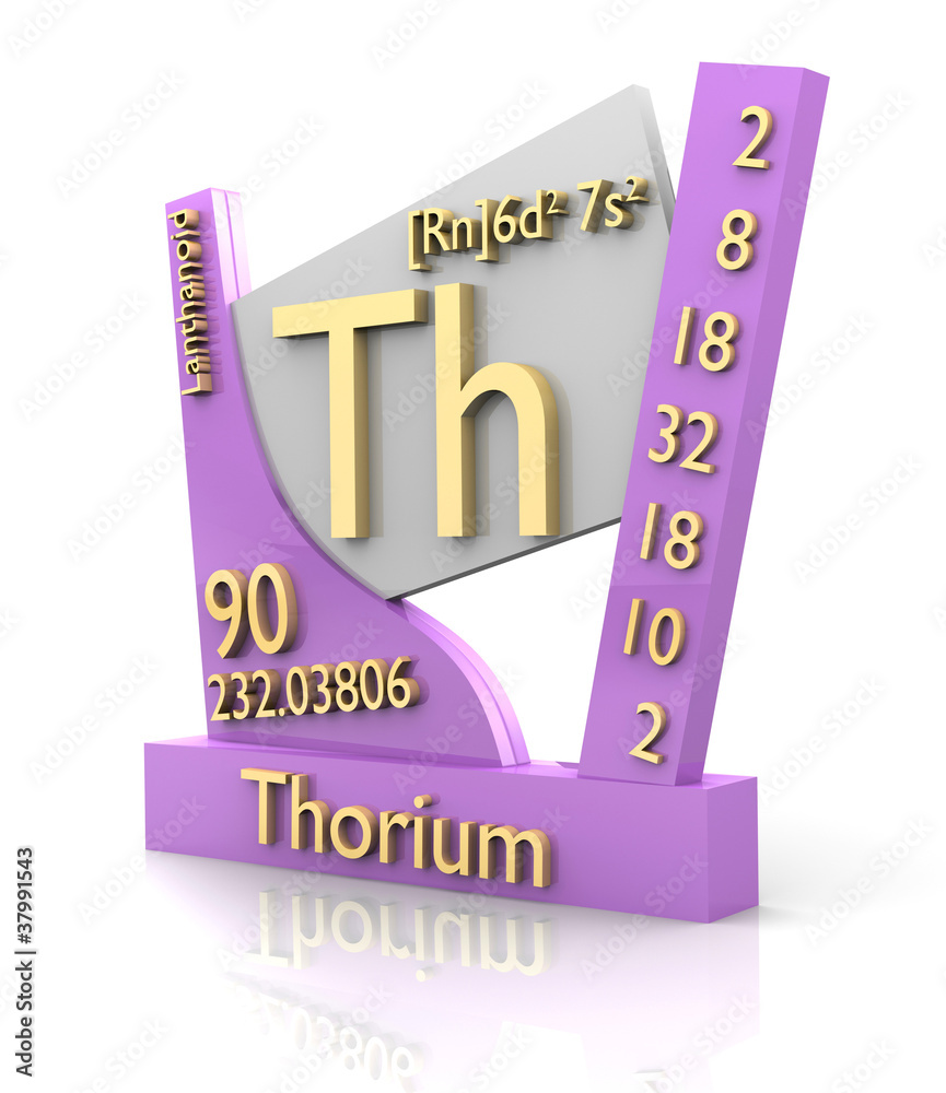 Thorium form Periodic Table of Elements - V2 Stock Illustration | Adobe ...