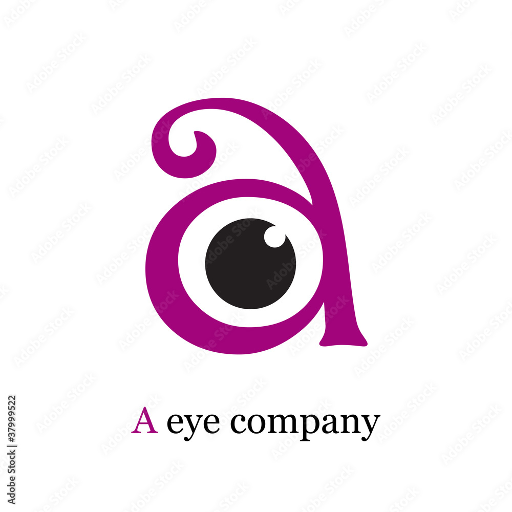Logo letter A, with eye # Vector Stock Vector | Adobe Stock