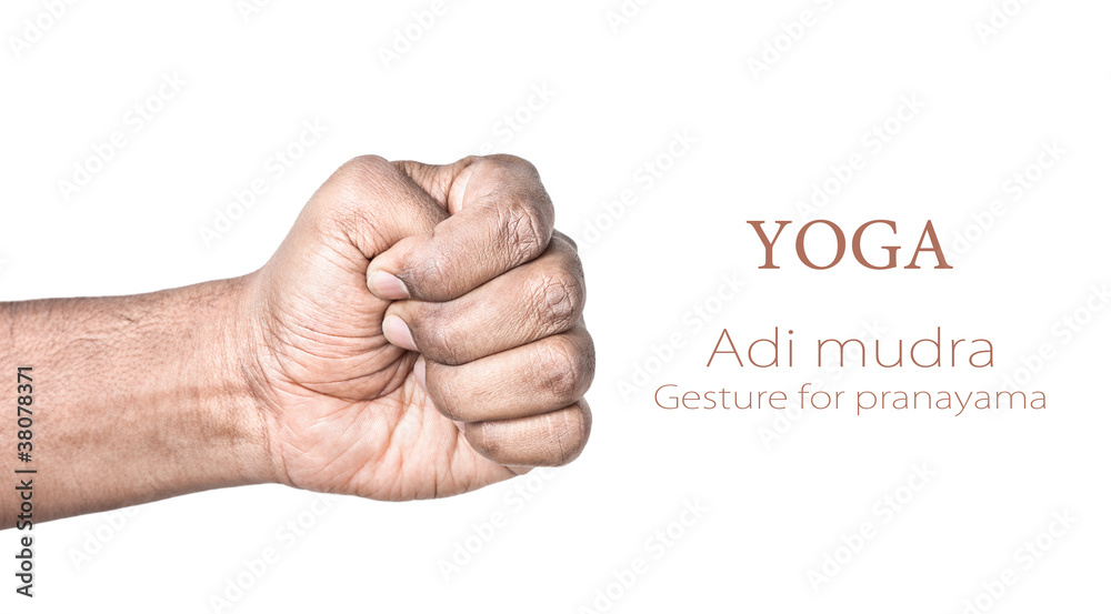 Yoga Adi mudra Stock Photo | Adobe Stock