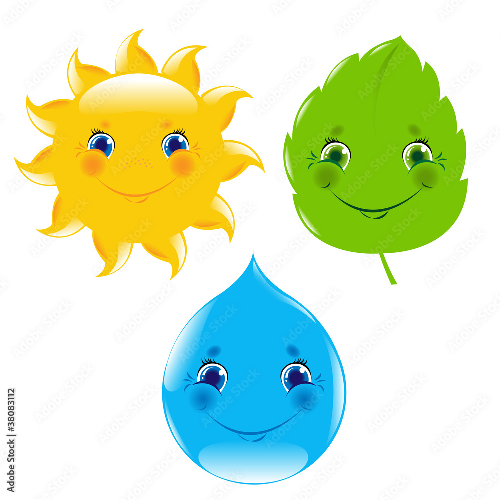 Cartoon Symbols Stock Vector | Adobe Stock